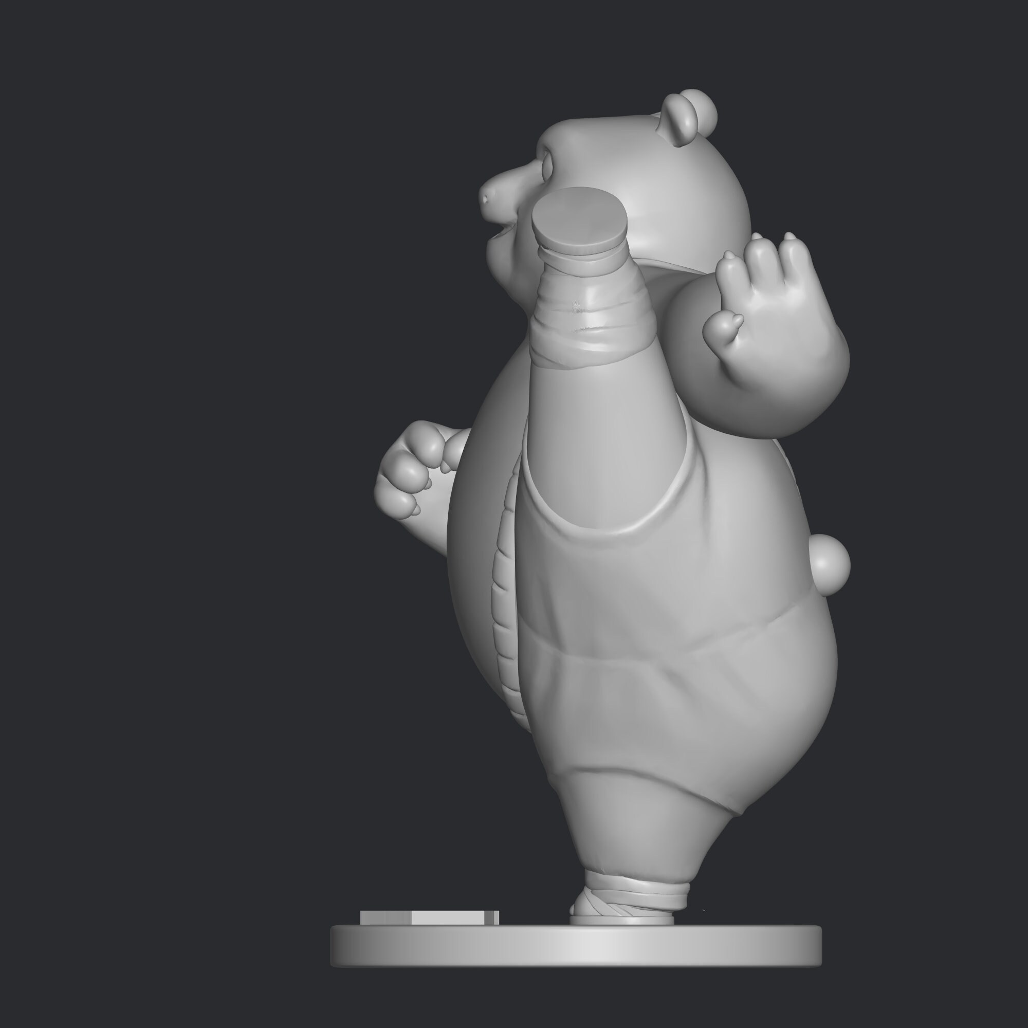 Kungfu Panda Stl File 3d Printing, 3d Print File, Miniature, Super Hero ...
