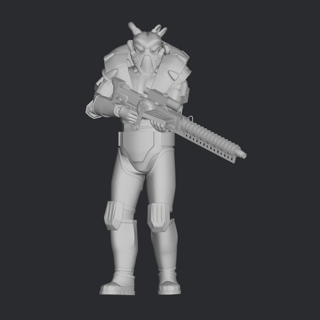 Fallout Enclave Soldier Stl File 3d Printing, 3d Print File, 3d Stl ...