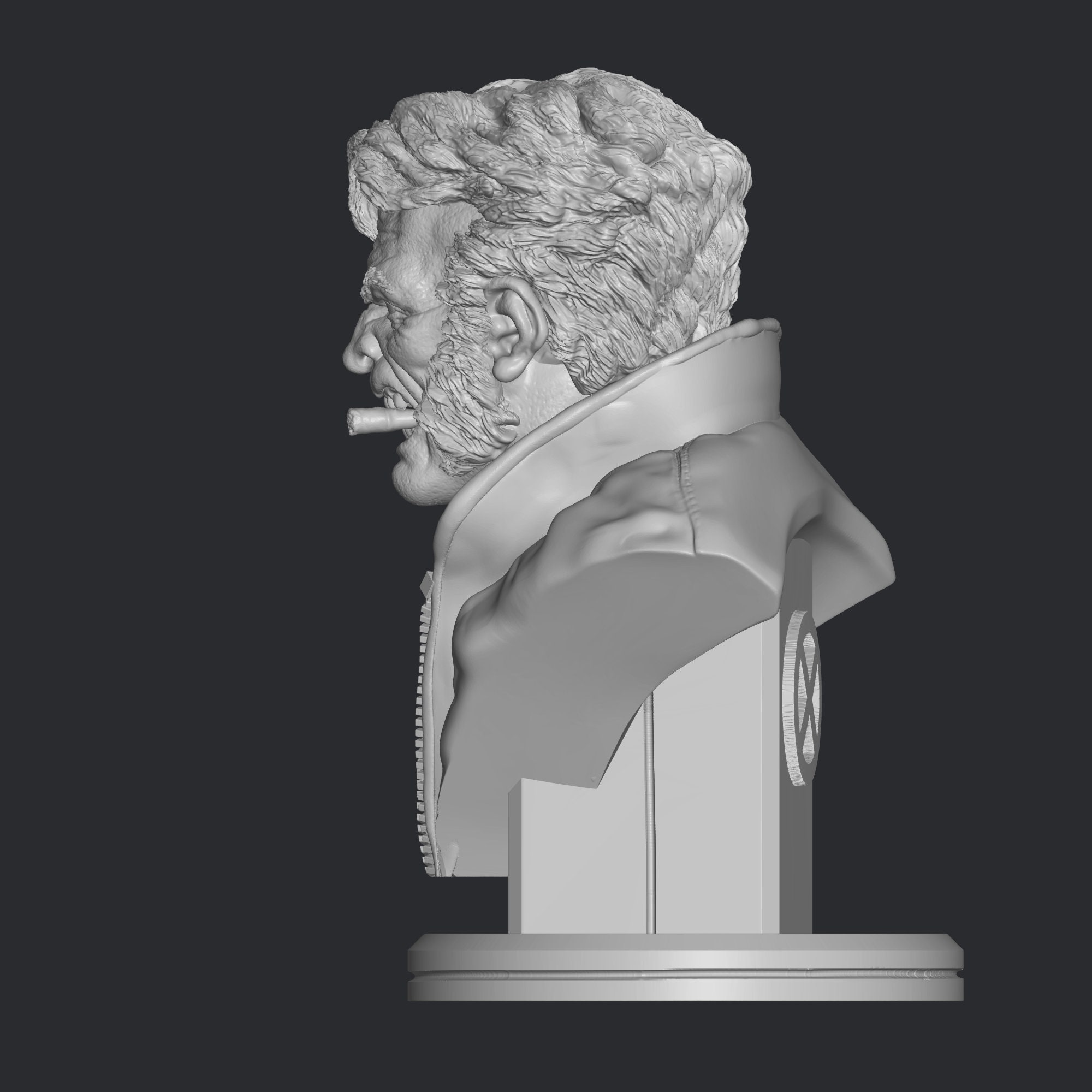 Logan Bust X-men Stl File 3d Printing, 3d Print File, Miniature ...