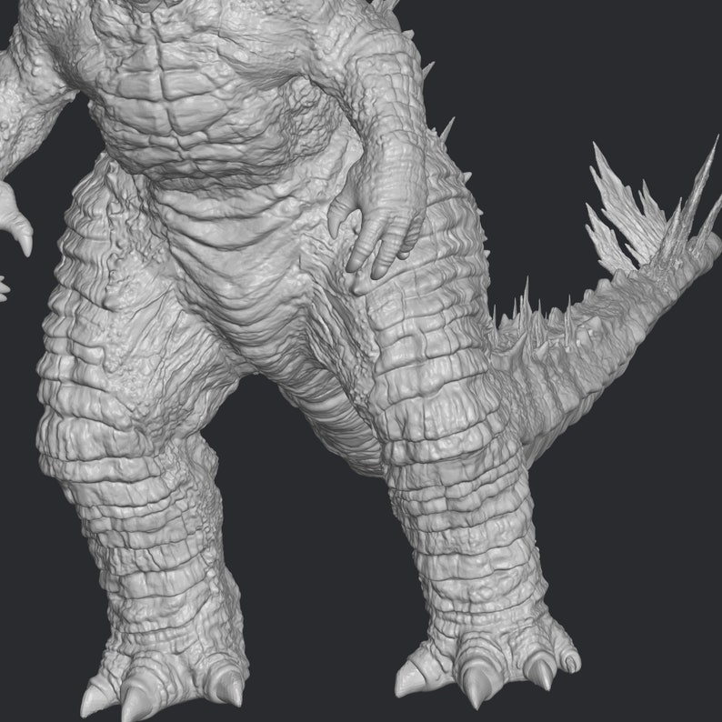 Godzilla Stl File 3d Printing, 3d Print File, Miniature, Superhero ...
