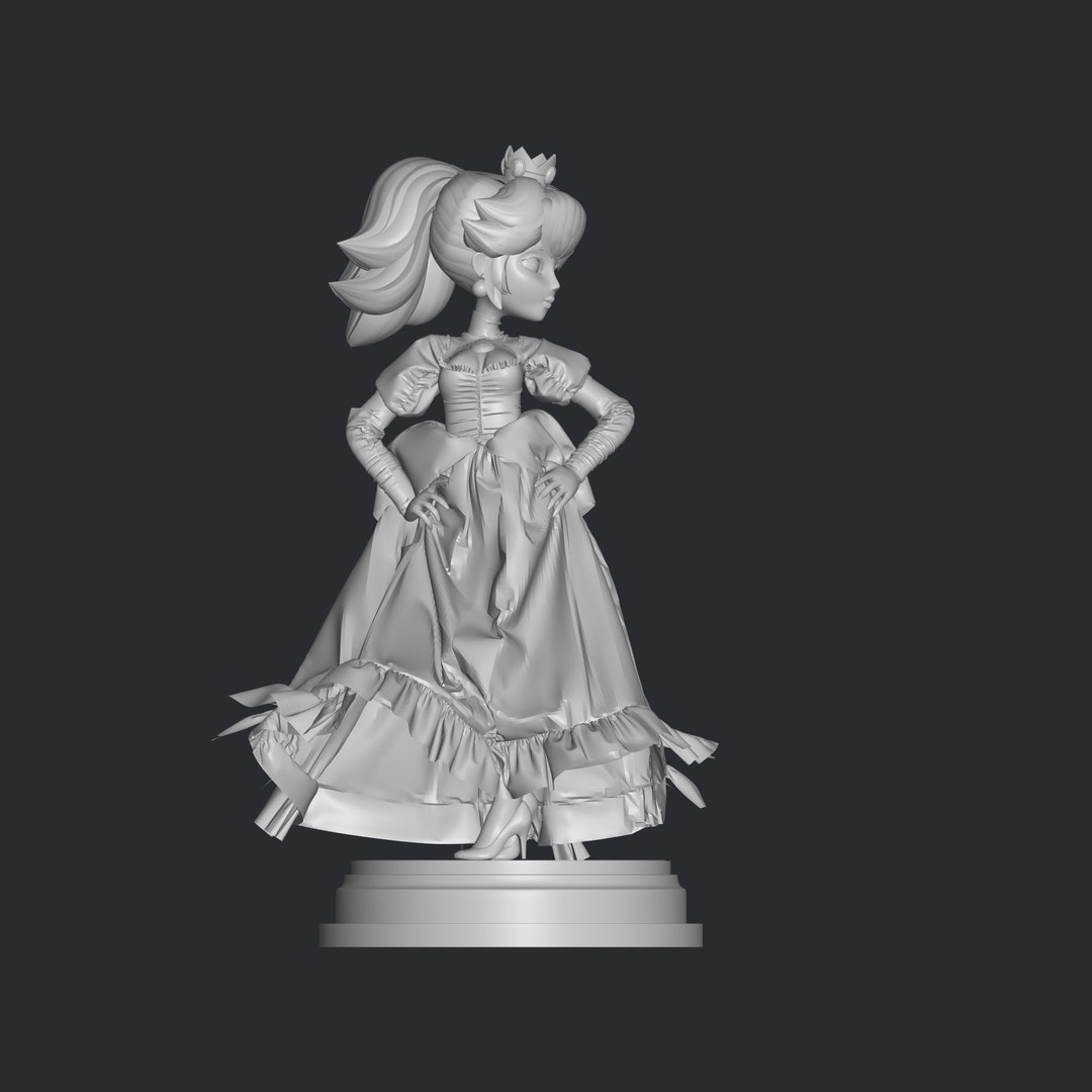 Princess Peach From Super Mario Stl File 3d Printing, 3d Print File ...