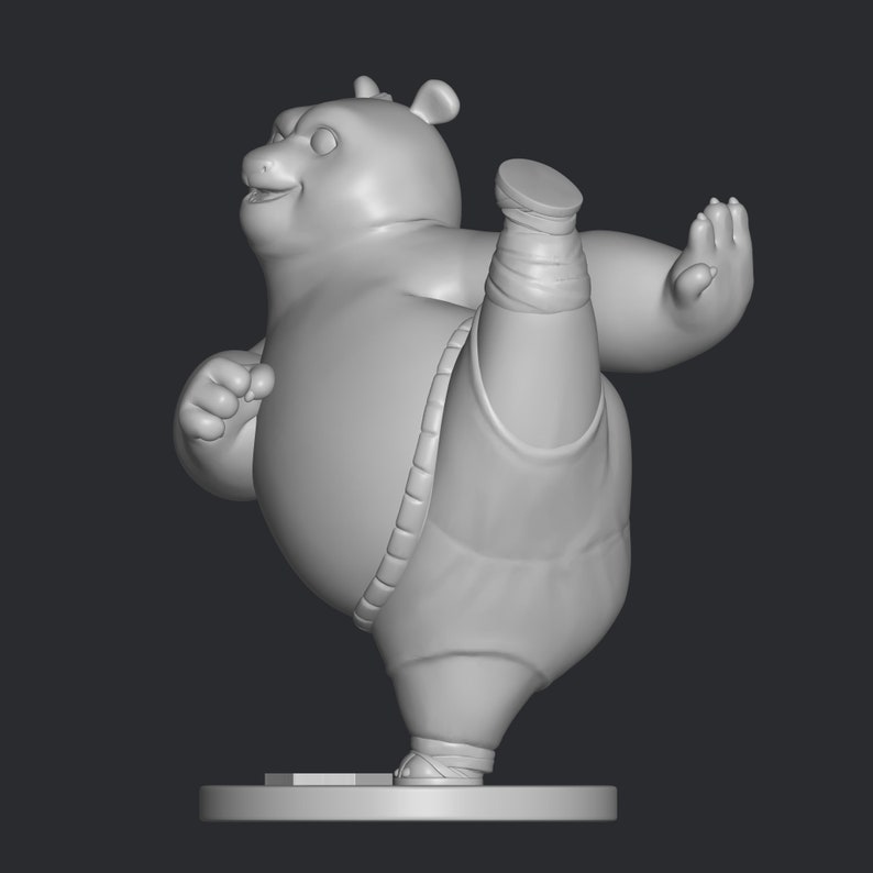 Kungfu Panda Stl File 3d Printing, 3d Print File, Miniature, Super Hero ...
