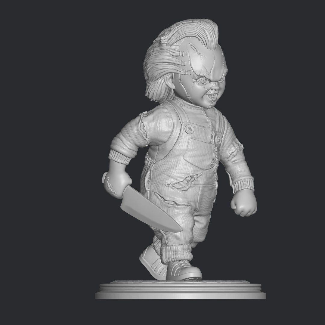 Chucky Statue Stl File 3d Printing, 3d Print File, 3d Stl, Super Hero ...