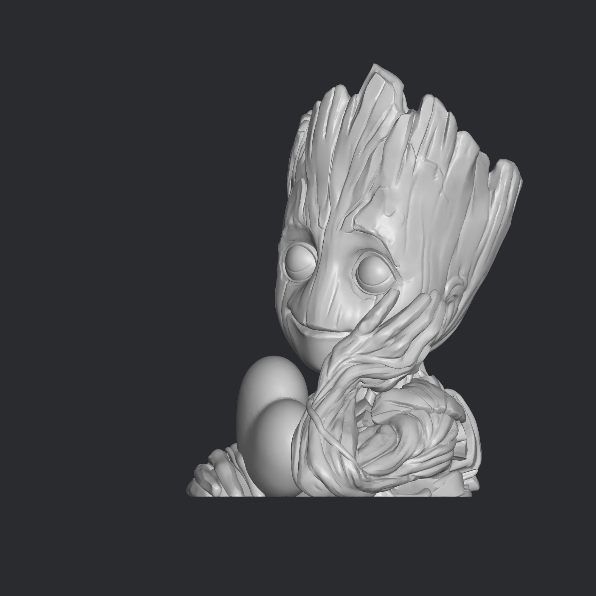 Valentine Groot Planter Stl File 3d Printing, 3d Print File, Miniature ...