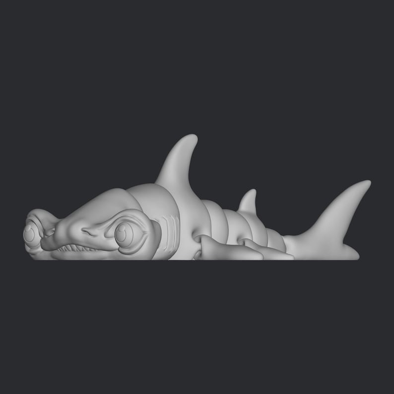 Articulated Hammerhead Shark Stl File 3d Printing, 3d Print File, 3d ...