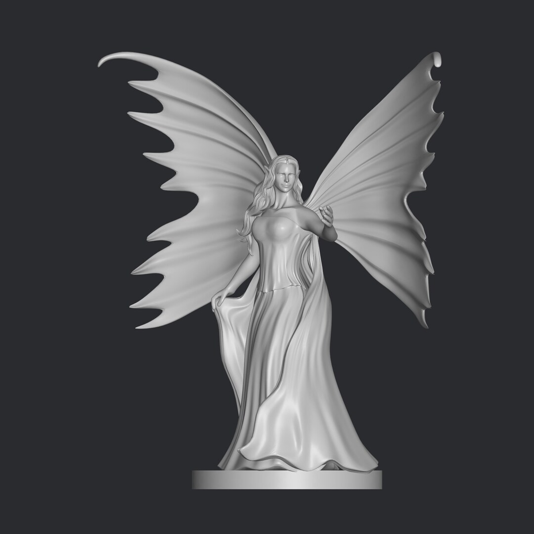 Fairy Queen Statue Stl File 3d Printing, 3d Print File, 3d Stl ...
