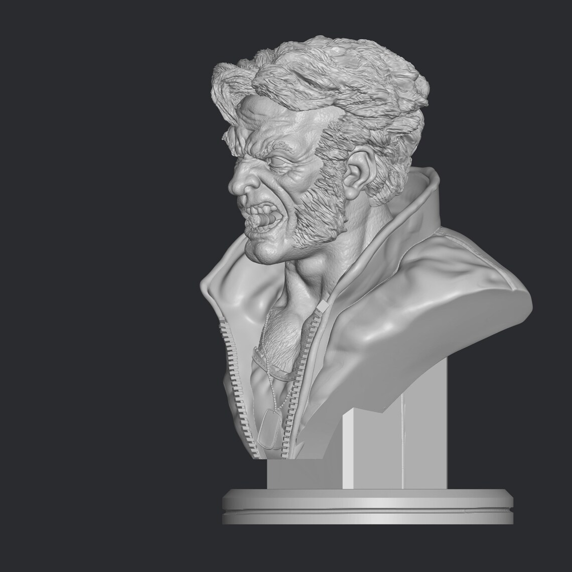 Logan Bust X-men Stl File 3d Printing, 3d Print File, Miniature ...