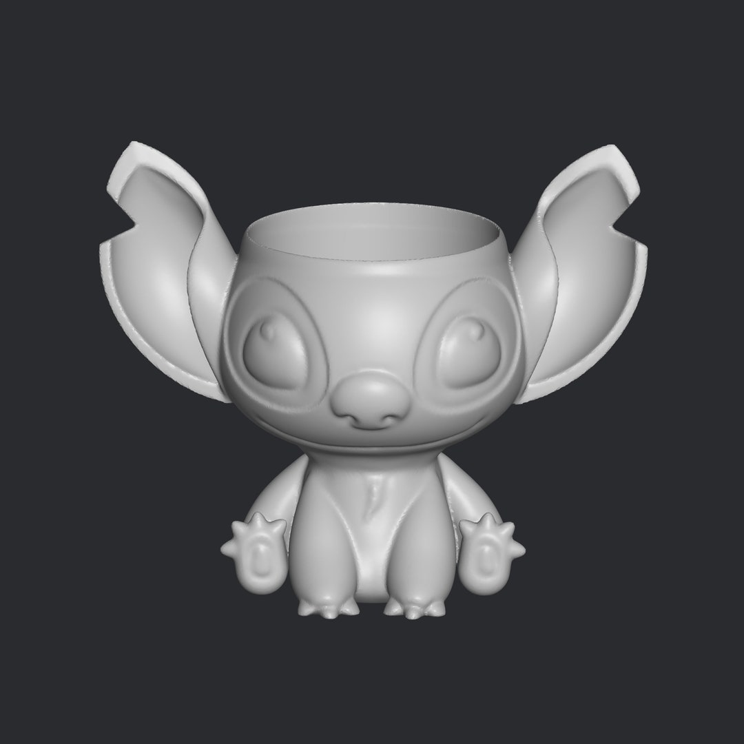 Stitch Planter, Lilo and Stitch Stl File 3d Printing, 3d Print File ...