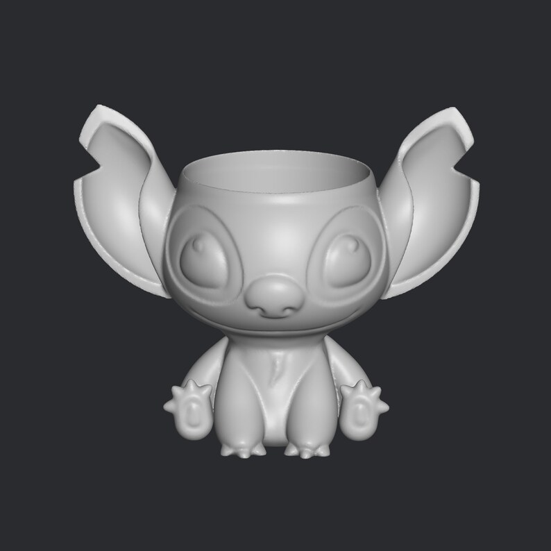 Stitch Planter, Lilo and Stitch Stl File 3d Printing, 3d Print File ...