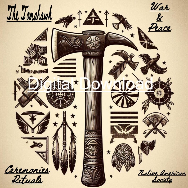Tomahawk Instant Digital Clip Art Download 1485x1485 Shirt Making Etc ...