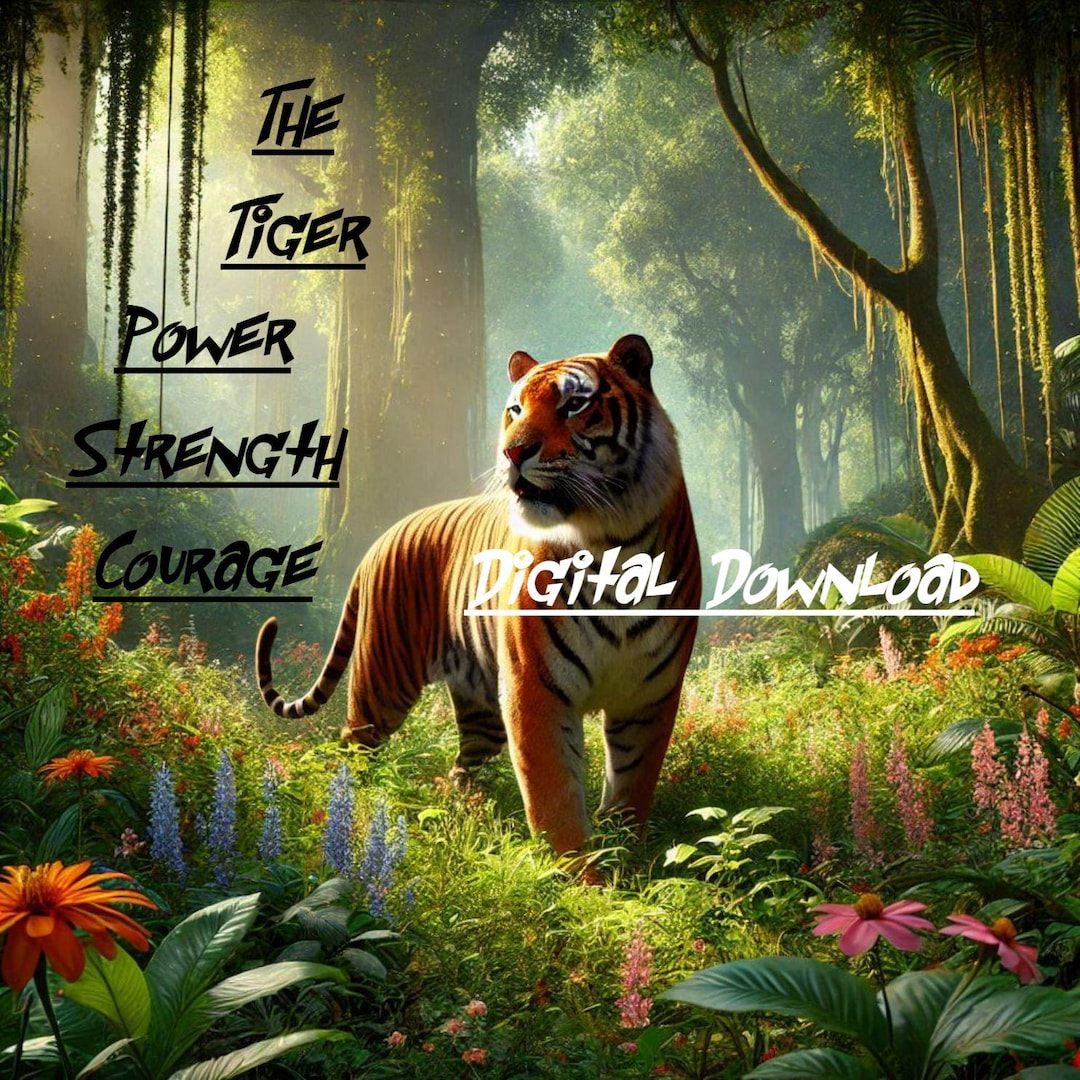 The Tiger Power Strength Courage Clip Art Instant Digital Download ...
