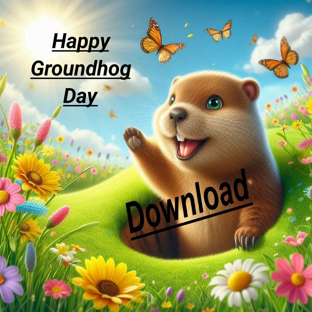 Happy Groundhog Day Instant Digital Download JPG 12391239 Shirt Making ...