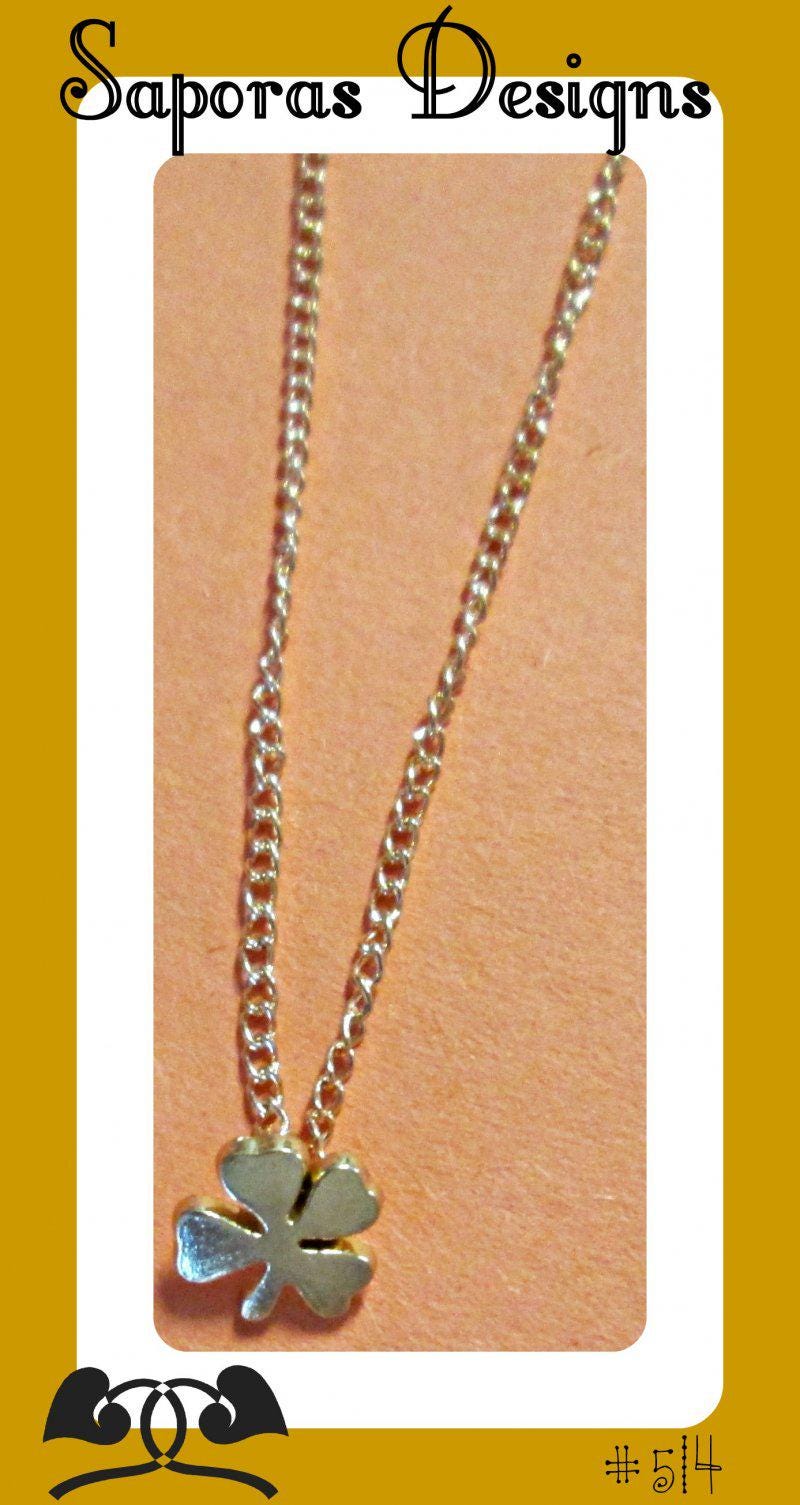 Gold Tone Four Leaf Clover Design Necklace for Good Luck - Etsy