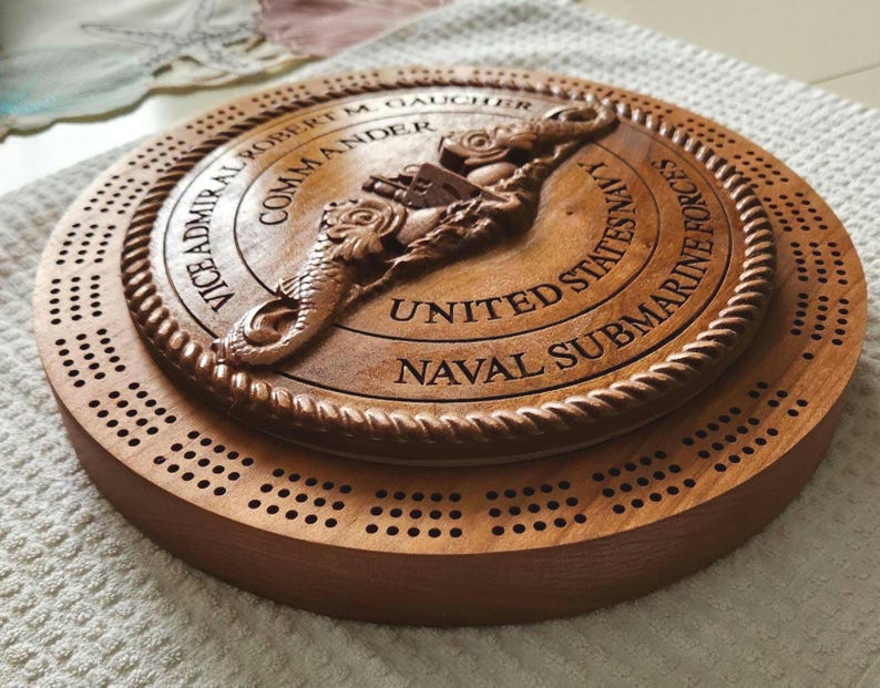 Custom Cribbage Board - US Navy - Submarine - Etsy