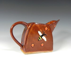 Ceramic Pitcher With Bees Small Pitcher Honey Bee Gift for - Etsy