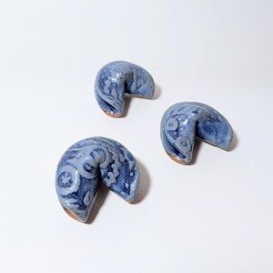 Reusable Fortune Cookie, Ceramic Fortune Cookie, Food Safe, Handmade ...