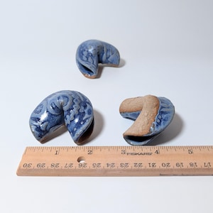 Reusable Fortune Cookie, Ceramic Fortune Cookie, Food Safe, Handmade ...