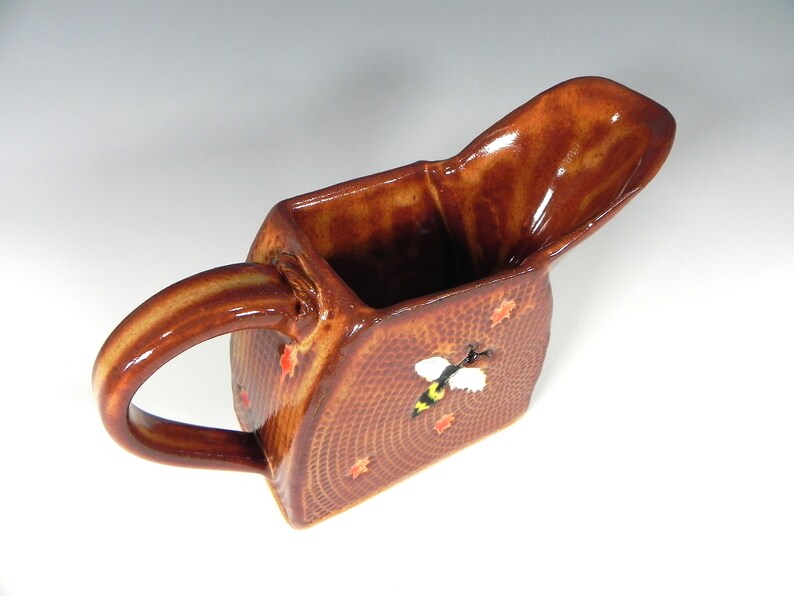 Ceramic Pitcher With Bees Small Pitcher Honey Bee Gift for - Etsy