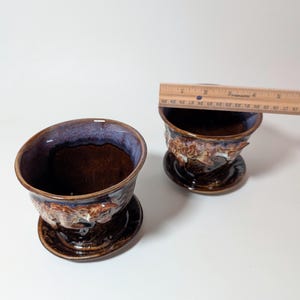 Flower Pot With Fox Plant Pot Ceramic Pot for Plant Handmade Pottery ...