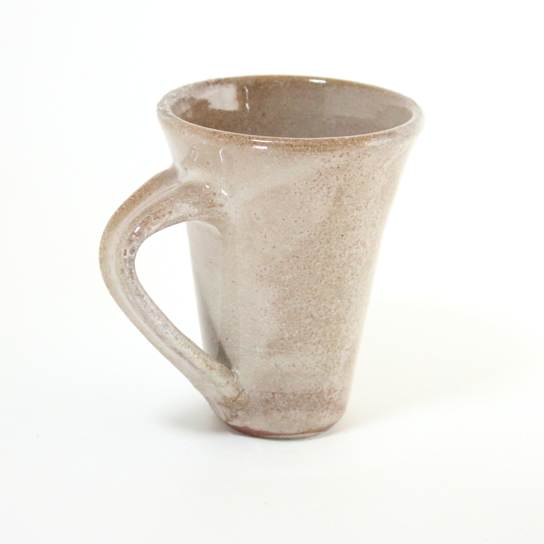 Cream Mug Woodfired, Ceramic Mug Brown, Pottery Mug Tan, Handmade Mug ...