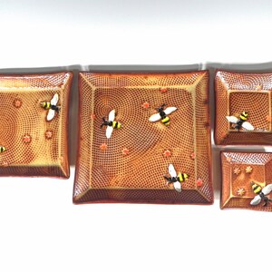 Ceramic Salad Plate With Bees - 6 Inch Plate - Bee Themed Dishes - Gift ...