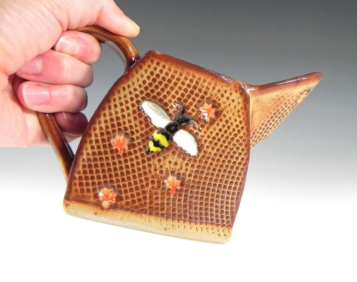 Ceramic Pitcher With Bees Small Pitcher Honey Bee Gift for - Etsy
