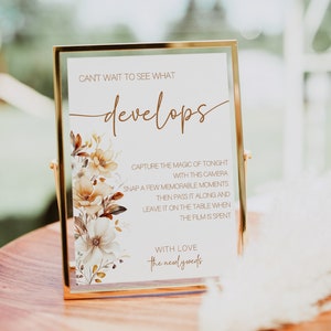 Disposable Camera Sign, Disposable Camera Sign for Wedding, Oh Snap ...