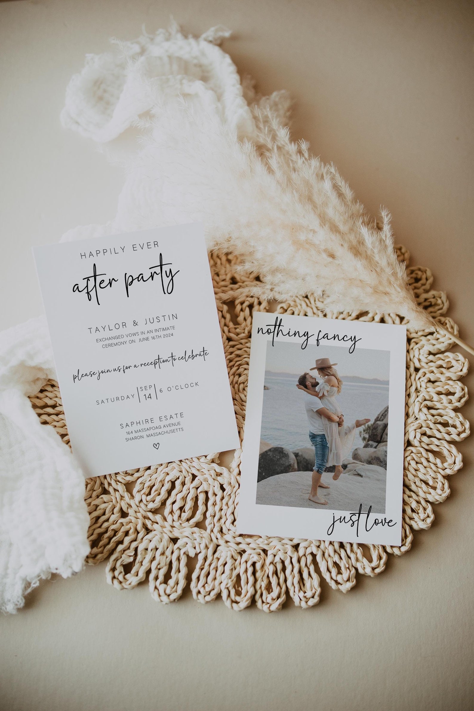 Elopement Reception Invitation Download, Elopement After Invites ...