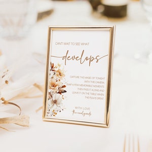 Disposable Camera Sign, Disposable Camera Sign for Wedding, Oh Snap ...