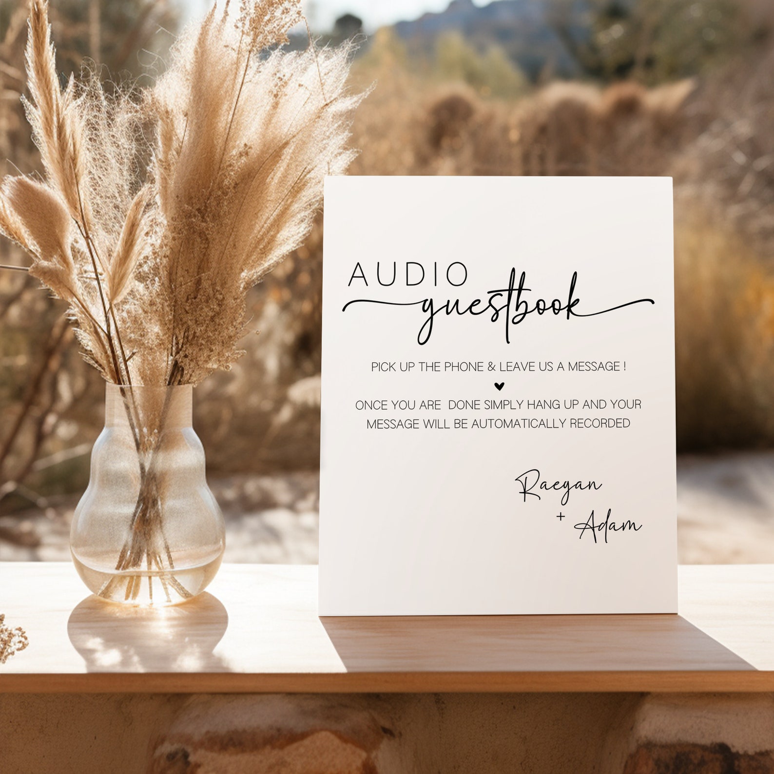 Audio Guestbook Sign for Wedding, Wedding Guest Audio, Audio Guestbook ...