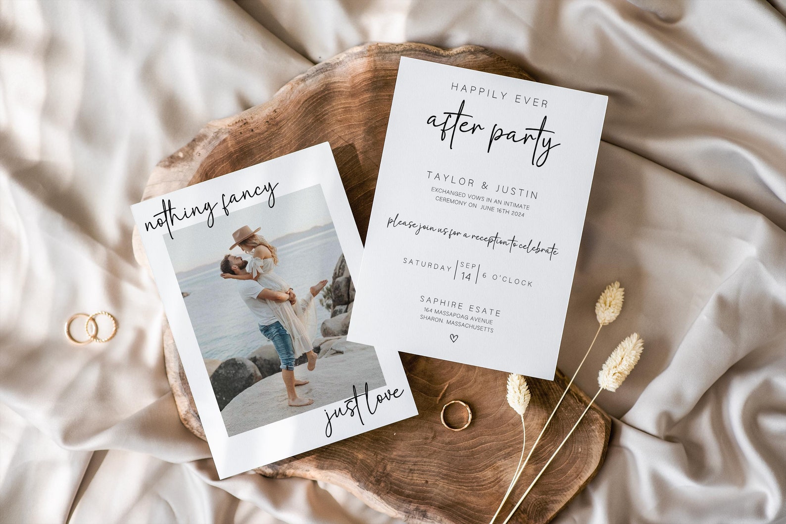 Elopement Reception Invitation Download, Elopement After Invites ...