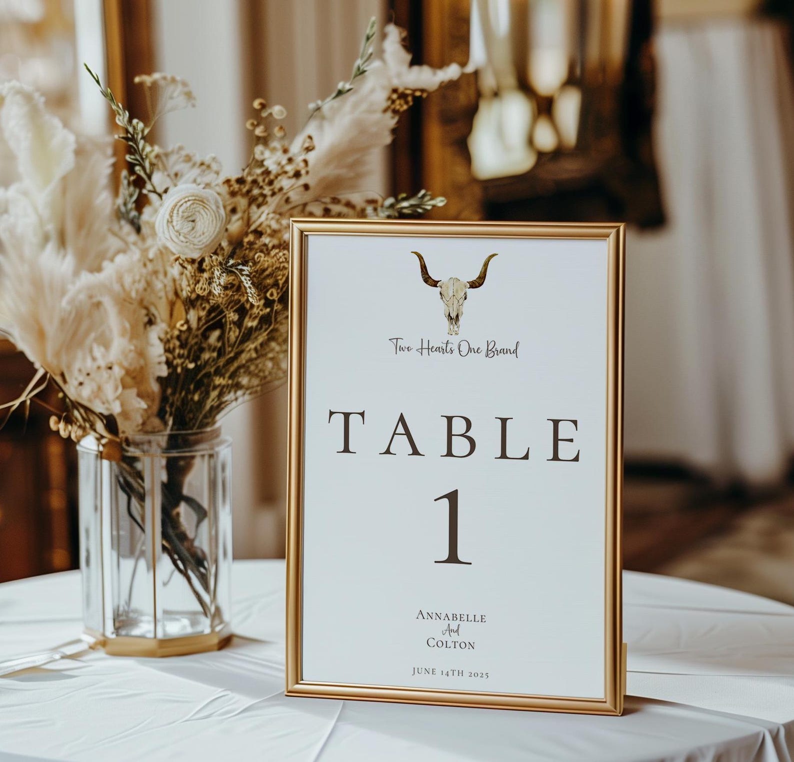 Western Boho Wedding Table Number Template, Cowboy Wedding Table Decor ...