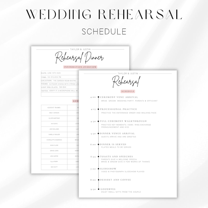 Wedding Rehearsal - Etsy