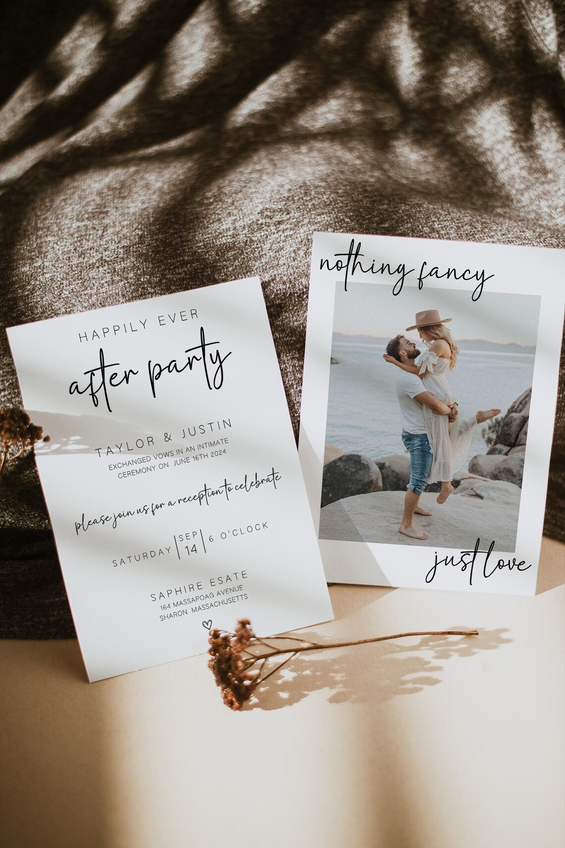 Elopement Reception Invitation Download, Elopement After Invites ...