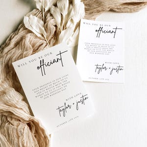 Officiant Proposal, Will You Marry Us Printable Card, Wedding Officiant ...