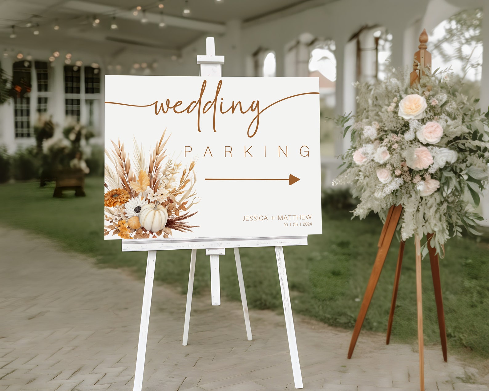 Wedding Parking Sign, Wedding Parking Sign Directional, Wedding ...