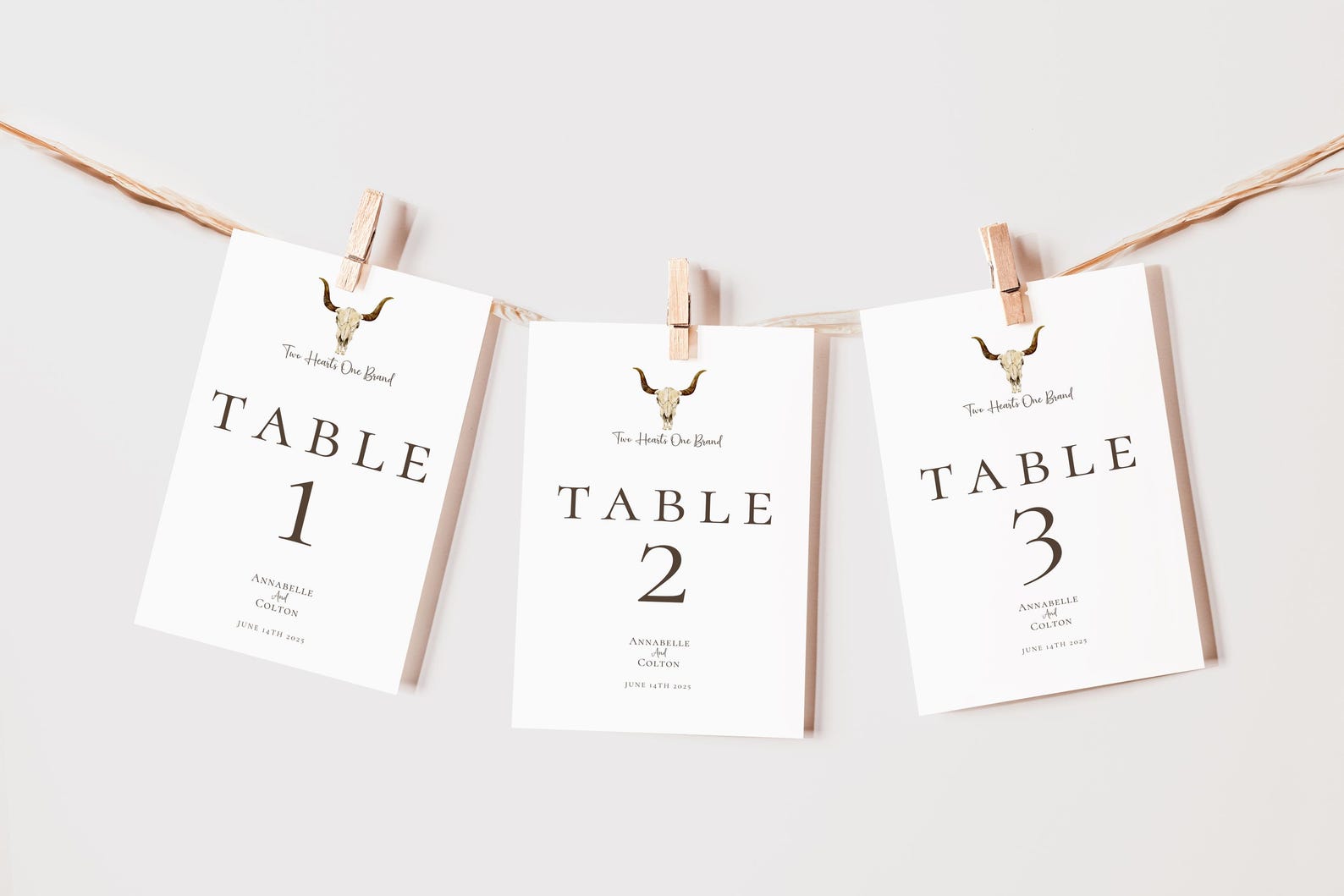 Western Boho Wedding Table Number Template, Cowboy Wedding Table Decor ...