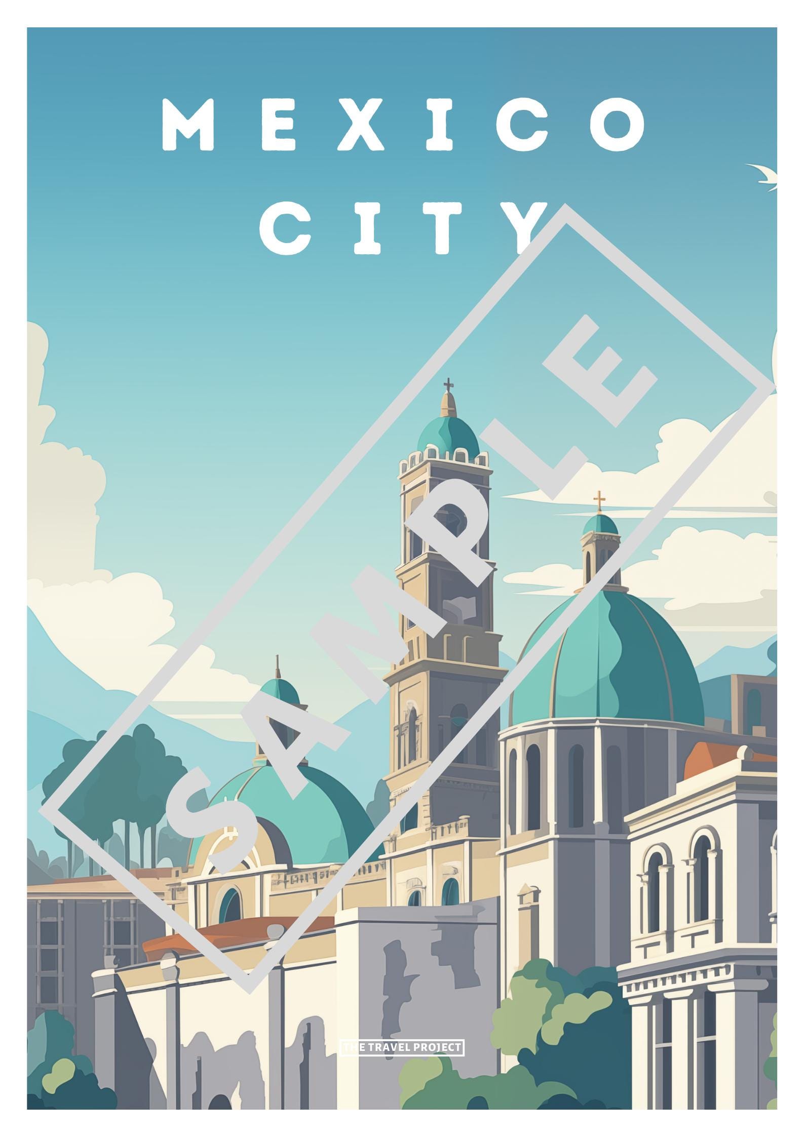 Mexico City Travel Print. Mexico Poster. South America Travel Print ...