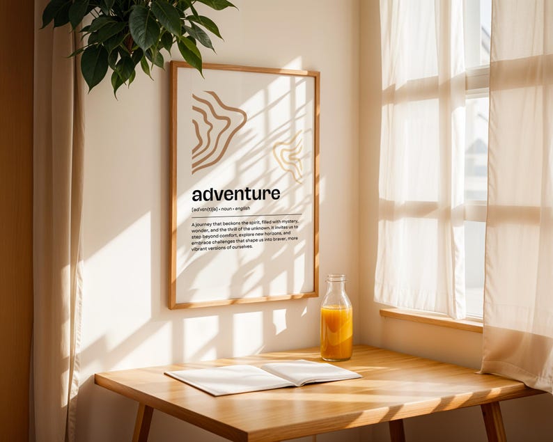 Adventure Definition Print. Adventure Poster. Inspirational Travel ...