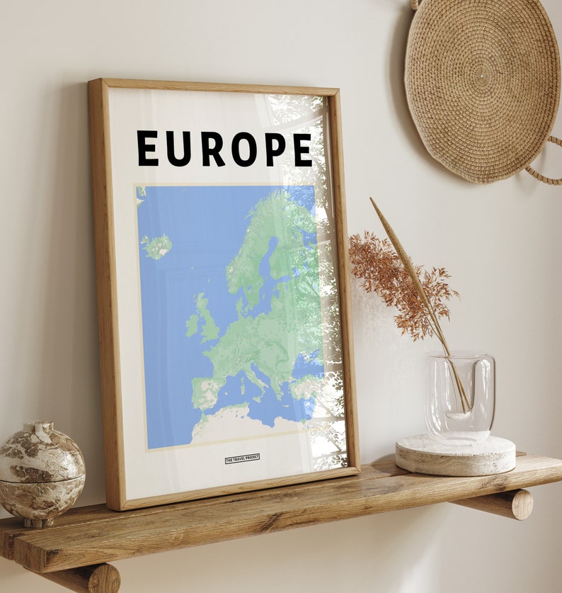 Europe Map. Europe Travel Print. World Maps. Street Maps. Custom Travel ...
