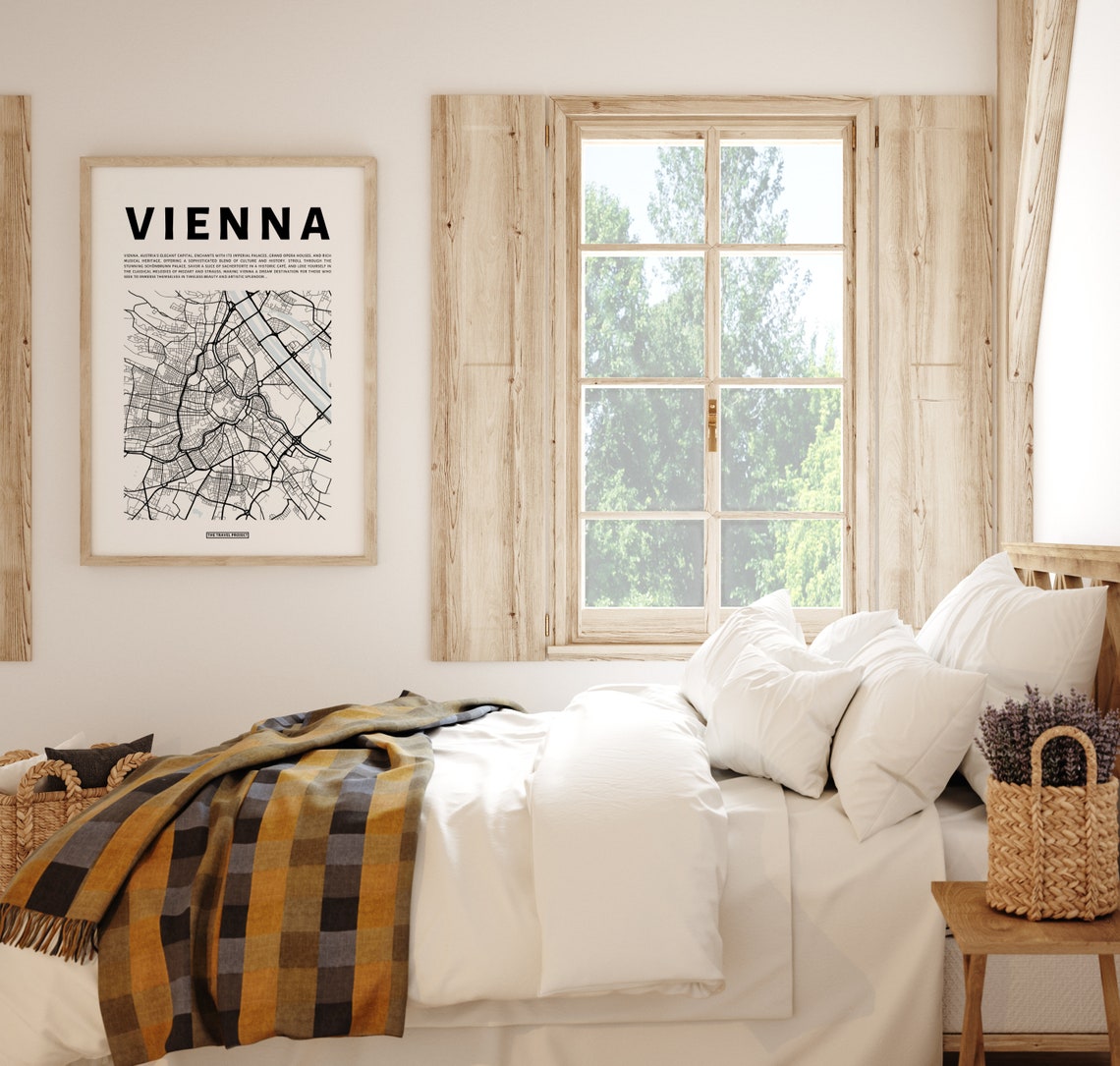 Vienna City Map. Minimal Travel Print. Map of Austria. World Maps ...
