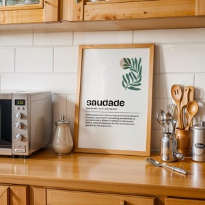 Saudade Definition Print. Travel Poster. Inspirational Travel Quote ...