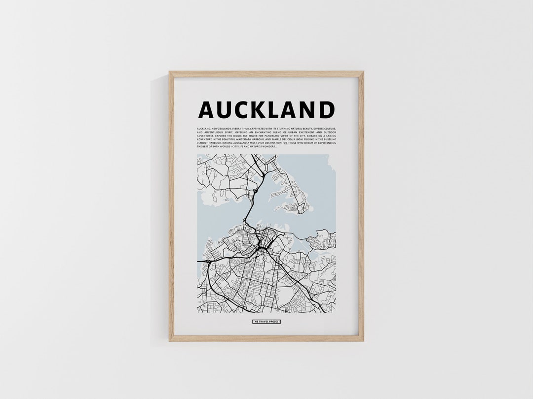 001: Auckland Auckland City Map. Auckland Travel Art. Auckland Travel ...