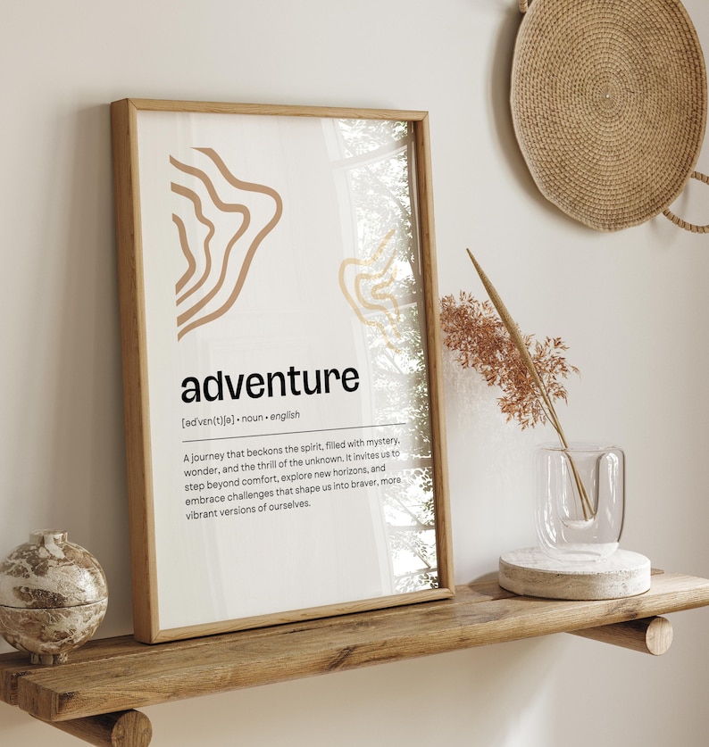 Adventure Definition Print. Adventure Poster. Inspirational Travel ...