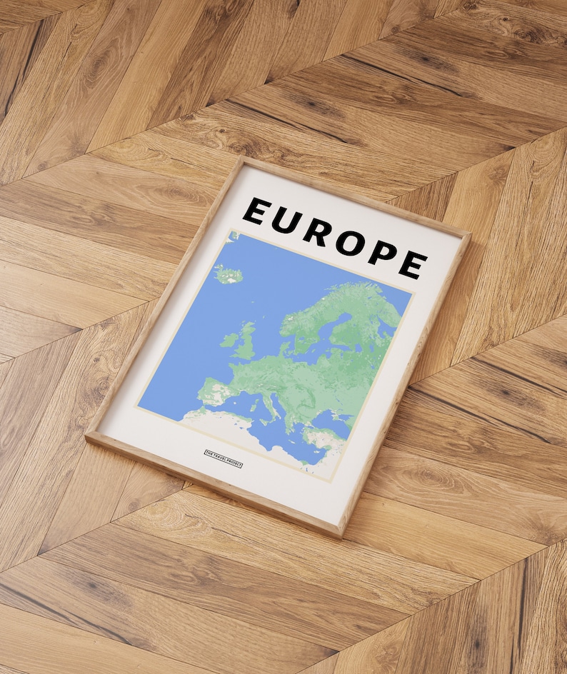 Europe Map. Europe Travel Print. World Maps. Street Maps. Custom Travel ...