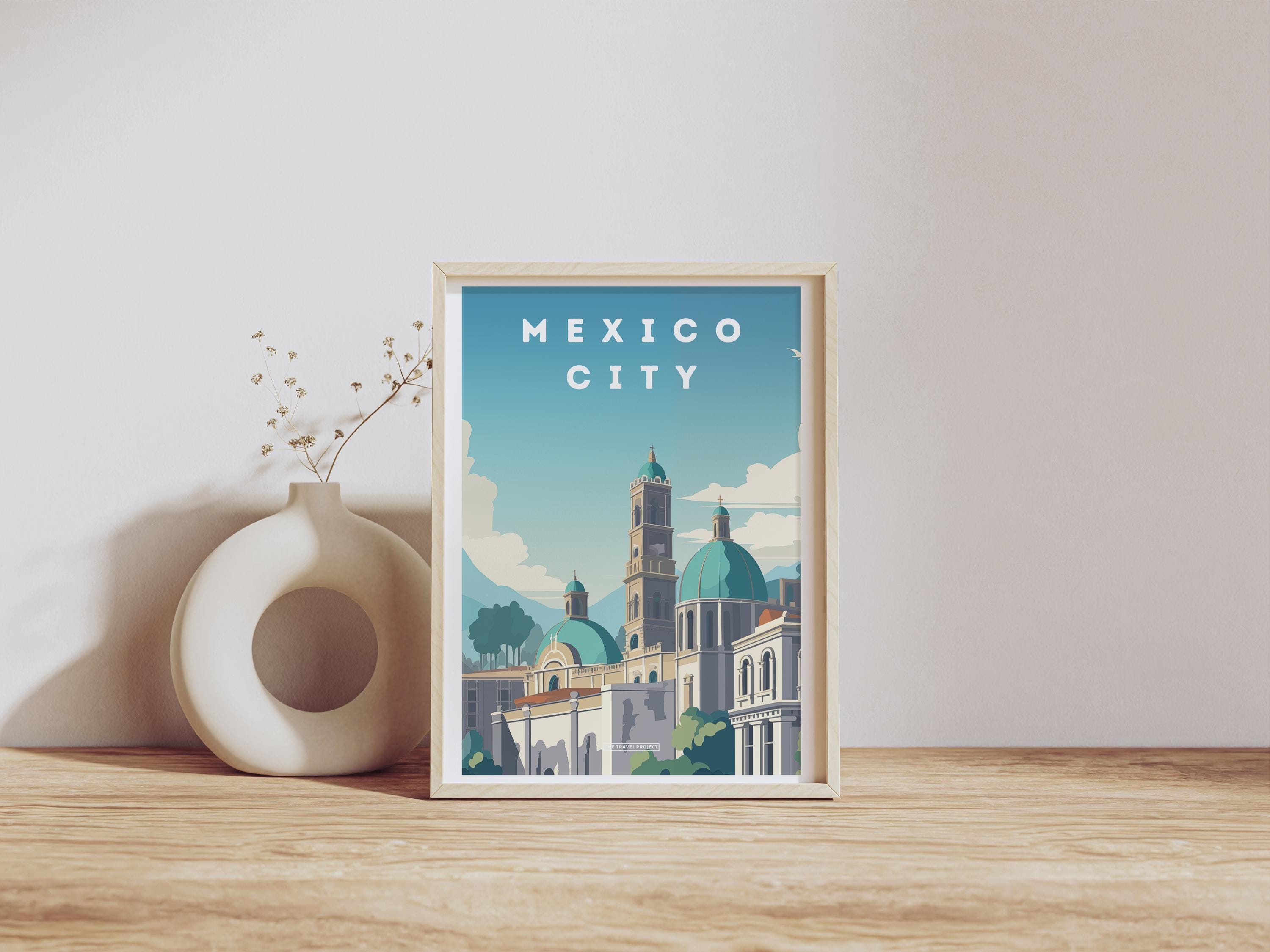 Mexico City Travel Print. Mexico Poster. South America Travel Print ...