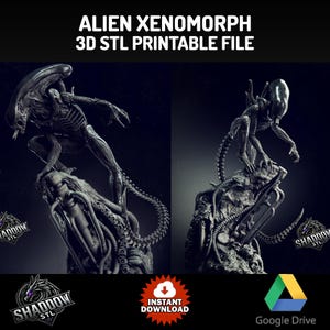 Alien Xenomorph Sculpture - 3D Printable STL File - Etsy UK
