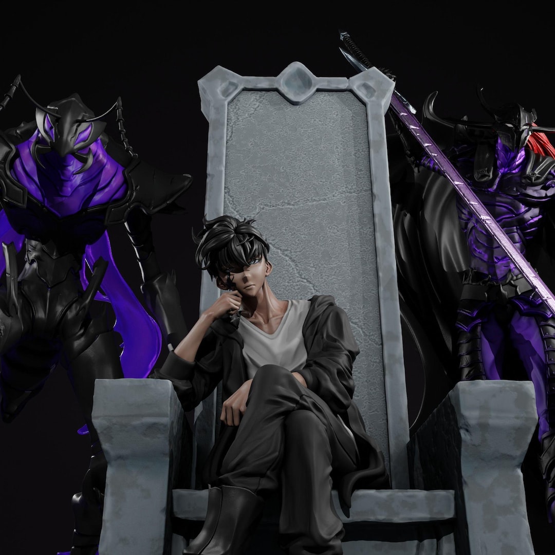 Sung Jin Woo, Igris y Beru - Nivelación en solitario - Archivo STL ...