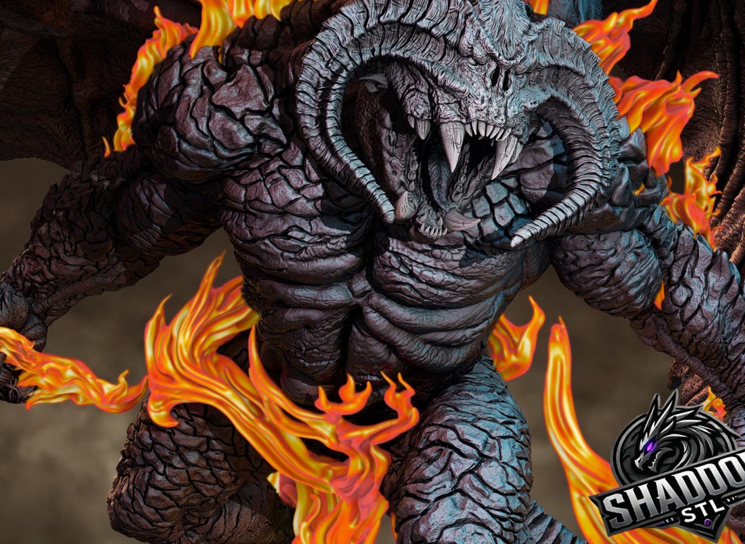Balrog Statue - Khazad Dum - the Lord of the Rings - 3D Printable STL ...