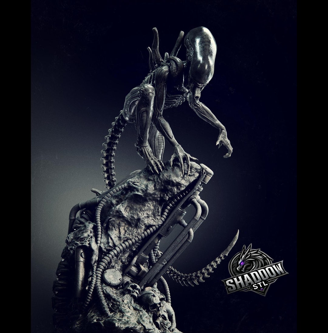 Alien Xenomorph Sculpture - 3D Printable STL File - Etsy